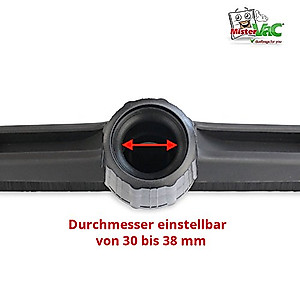 MisterVac compatible with universal broom floor nozzle replacement nozzle Moulinex 1100 compact