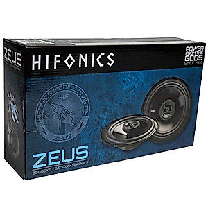 Hifonics Zeus ZS65CXS 6.5 Inch 3 Way 300W Shallow Coaxial Speakers (4 Pack)