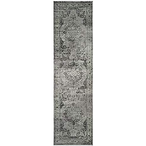 SAFAVIEH Vintage Collection 2'2" x 6' Grey/Multi VTG158 Oriental Traditional Distressed Premium Viscose Runner Rug