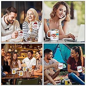 Sublimation Mugs, Yephets 12Pcs Coffee Mugs Blank White Ceramic Coffee Mug Set Sublimation Cups 11 oz Christmas Coffee Mug for Hot Chocolate Latte Tea Milk DIY Products