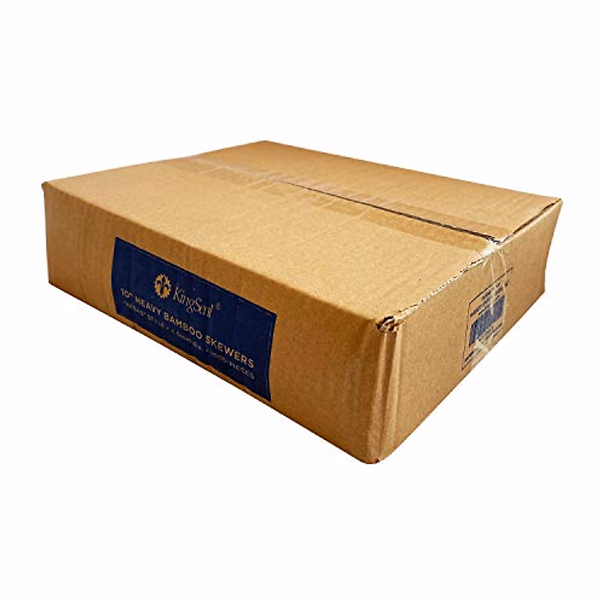 KingSeal Natural BAMBOO Wood Kebab Skewers, Sticks, 10 Inch Length x 3.8mm Diameter - 1 box of 1000 Skewers