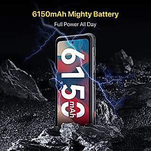 UMIDIGI Rugged Unlocked Smartphone, 6150mAh Battery, Bison GT2 8GB+128GB Android 12, 6.5"+FHD, G95 Octa-core, 64MP Triple Camera, NFC, 18W Fast Charge, IP68 & IP69K Waterproof Unlocked Cell Phone