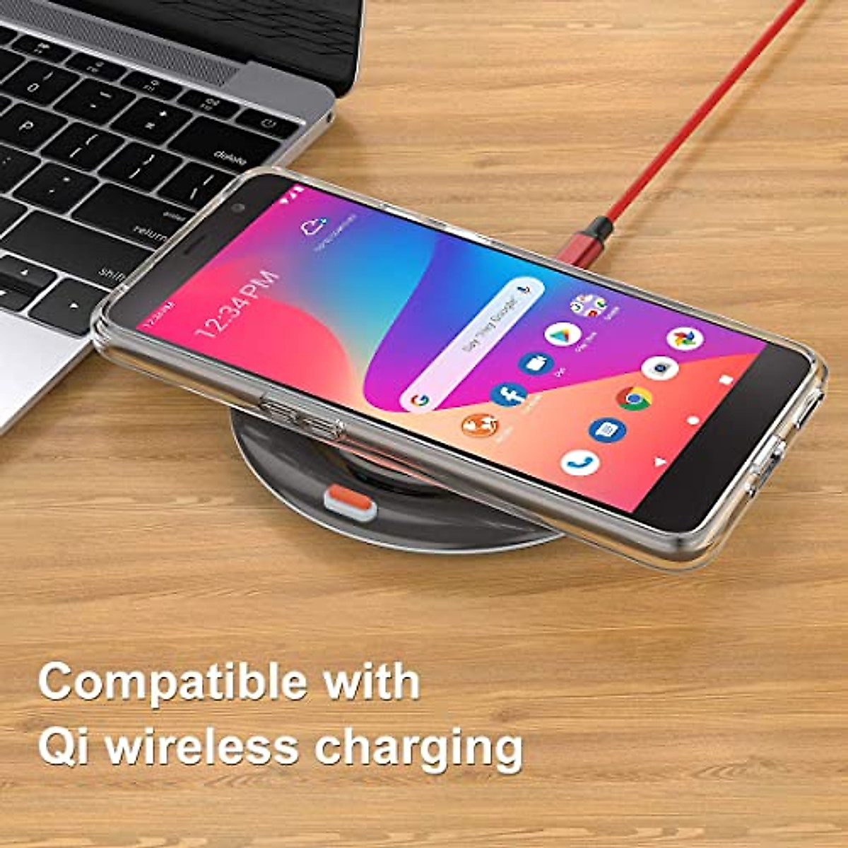 YJROP (3-Pack) for BLU View 2 Case, for BLU View 2 B130DL Case, Soft Clear TPU [Scratch-Resistant] Drop Silicone Bumper Protection Shockproof Phone Case Cover for BLU View 2 B130dl,Flower