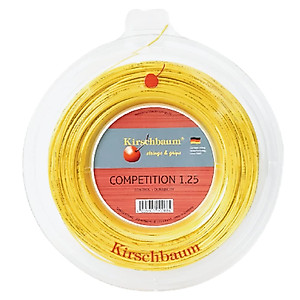 Kirschbaum Reel Competition Tennis String, 1.25mm/17-Gauge, Yellow