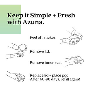 Azuna All-Natural Odor Remover Gel, Small Gym Bag | Air Purifier with Tea Tree Oil | Plant-Based & Long Lasting | For Smoke & Pet Odor | Athlete, 2 oz. (3 Pack)