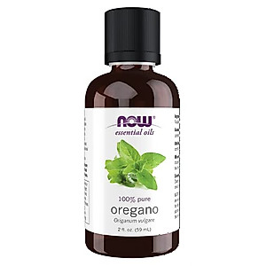 NOW Essential Oils, Oregano Oil, Comforting Aromatherapy Scent, Steam Distilled, 100% Pure, Vegan, Child Resistant Cap, 2-Ounce