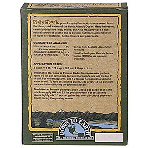 Down to Earth Organic Kelp Meal Fertilizer Mix 1-0.1-2, 0.5 lb