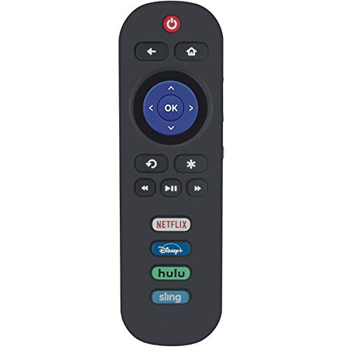 RC280 Replacement Remote Control fit for TCL Roku TV with Netflix Disney Hulu Sling 32S325 32FS3700 32S3750 40FS3750 40FS4610R 43S421 43UP120 48FS3750 48FS3750 49S515 50S425 55R615 55US5800 65S525
