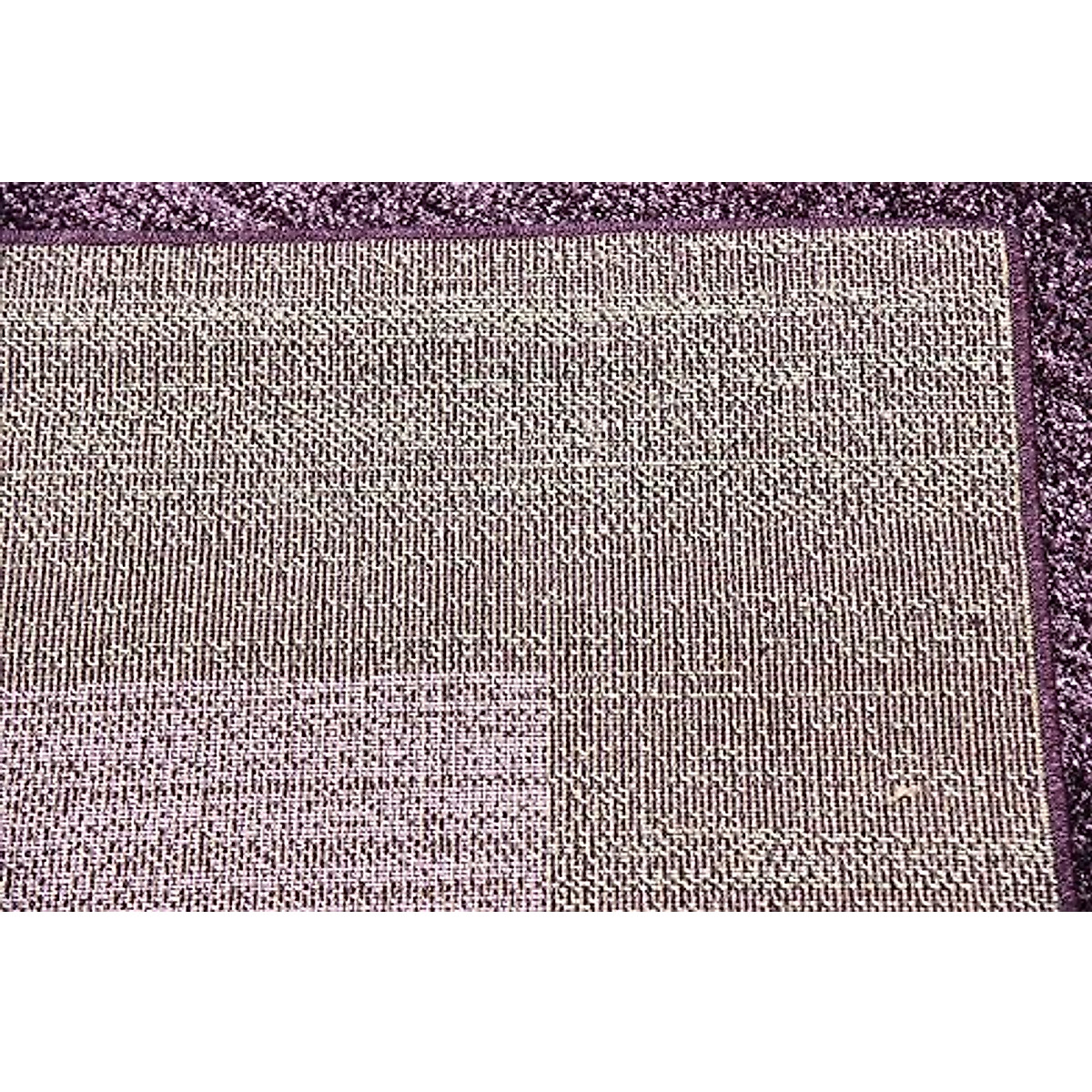 Unique Loom Del Mar Collection Area Rug-Transitional Inspired with Modern Contemporary Design, 6' 0 x 9' 0 Rectangular, Violet/Ivory