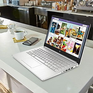 HP 14 Laptop, 14" FHD Display, AMD Ryzen 3 3250U Processor, 16GB DDR4 RAM, 512GB PCIe SSD, USB Type-C, Wi-Fi, Webcam, HDMI, Windows 11 Home, Silver