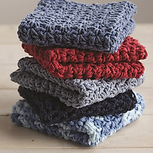 Lily Sugar'N Cream Bright Navy Yarn - 6 Pack of 71g/2.5oz - Cotton - 4 Medium (Worsted) - 120 Yards - Knitting/Crochet