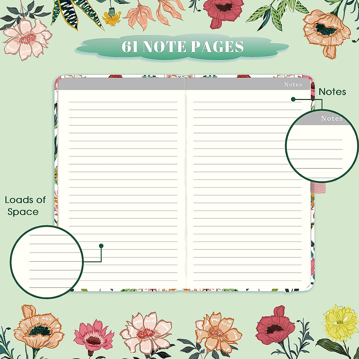 2024-2027 Pocket Planner/Calendar - 3 Year Monthly Planner 2024-2027, Jul 2024 - Jun 2027, 3.8" x 6.3", Small/Purse Planner 36 Months with Pen Holder, Inner Pocket, Elastic Closure and 61 Notes Pages