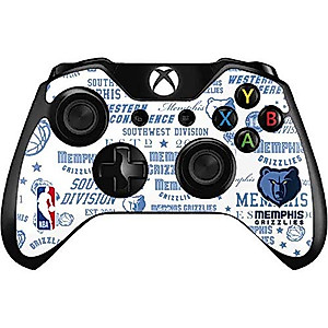 Skinit Decal Gaming Skin Compatible with Xbox One Controller - Officially Licensed NBA Memphis Grizzlies Historic Blast Design