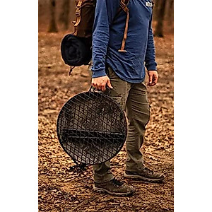 Outback Grills Explorer 300 Portable & Adjustable Wood and Charcoal Fire Pit/Grill