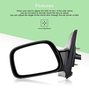 SCITOO Side View Mirror Driver Side Mirror Fit Compatible with 2003 2004 2005 2006 2007 2008 for Toyota Corolla 8794002380 TO1320178 Power Adjustment