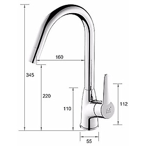 SJQKA-Faucet Kitchen sink faucet copper body thickened rotary laundry pool sink Xicai basin faucet