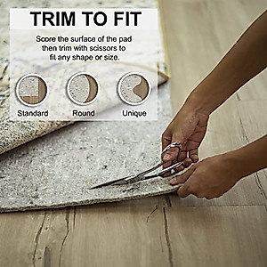 Mohawk Home 12' x 15' 1/4 Rug Pad 100% Felt Protective Cushion, Premium Comfort Underfoot – Safe for All Floors