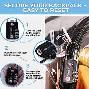 SHYLERO Clear Backpack For Work XL - Heavy Duty School Bookbag has TSA Lock, 2-WAY Zip, Transparent PVC - H18''xW14''xD8