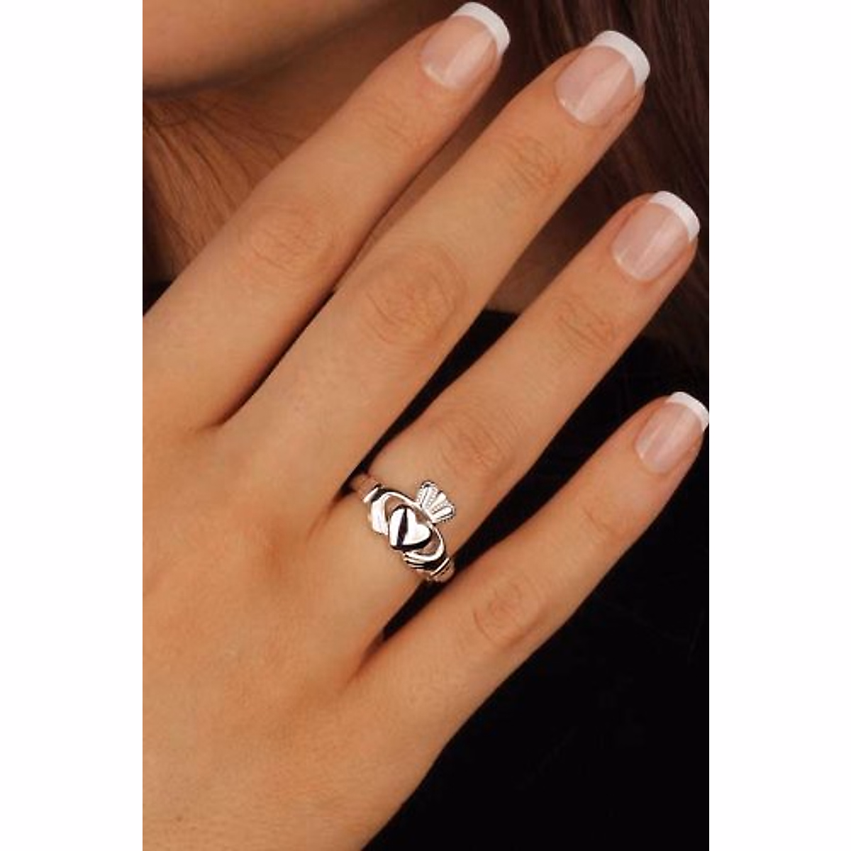 Claddagh Ring Ladies Sterling Silver SL92. Made in Ireland. (5)