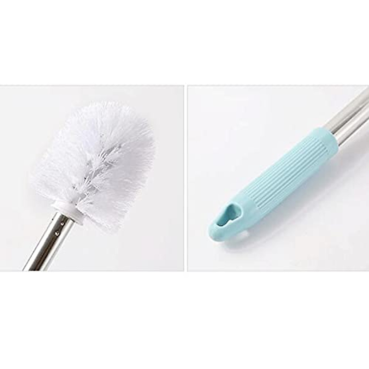 TULSIE Toilet Brush 1Pcs Toilet Brush and Holder Set,Anti-drip Set Toilet Bowl Cleaner Brush,Durable Bristles Deep Cleaning Compact Bathroom Brush Save Space Good Grip Anti-Drip(19.6in X5.5in) (Color
