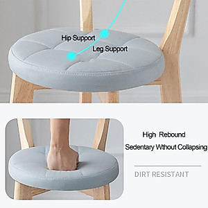 WHYATT Bar Stools，Stools for Kitchen Counter, Solid Wood Frame Dining Chairs Suitable for Bistros, Cafes, Restaurants. (Color : Green)