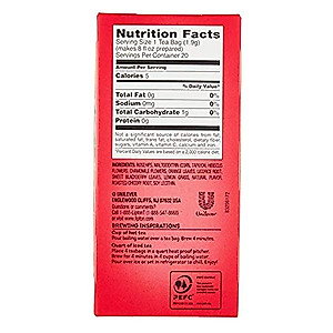Lipton Tea Herbal Peach Mango 20 Count (Pack of 2)