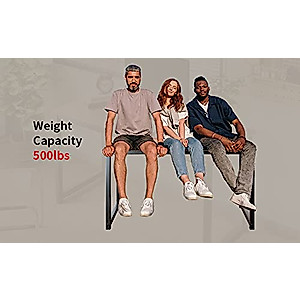 USHOW Computer Desk 63" Modern Simple Style for Home Office Bedroom Black Metal Frame and Large Workstation, Sandalwood Board Black Leg, Dark Rustic,Sandalwood