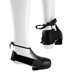 QWORK Steel Toe Cap Safety Overshoes Workplace Anti-smash Cover with Adjustable Strap for Men/Women, 1 Pair (Size 5-12 US)