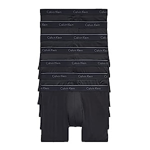 Calvin Klein Men's Micro Stretch 7-Pack Boxer Brief, 7 Black, L