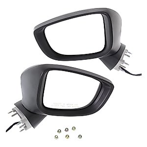 Kool Vue Driver & Passenger Side Power Mirrors for Toyota Yaris iA 2017-2018 With Signal Light Paintable