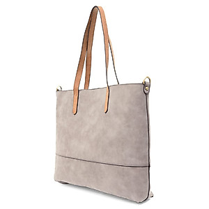 joy susan Women's Brushed 3in1 Tote Bucket Handbag