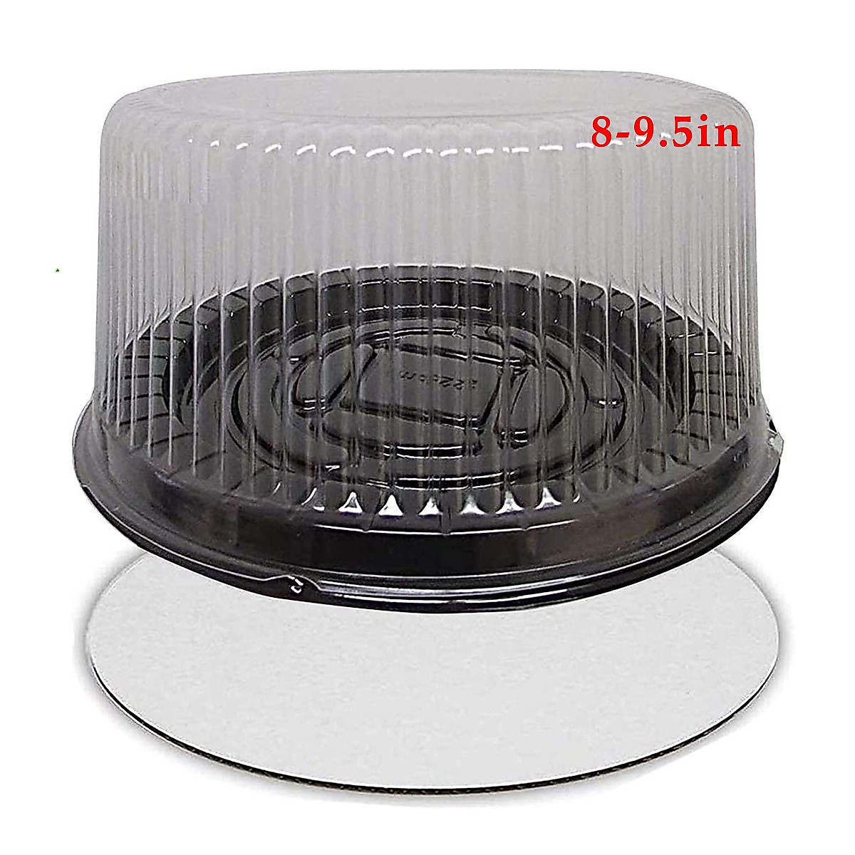 10-inch Cake Container with Clear Dome Lid 9 Inch and Cake Boards - 10pack