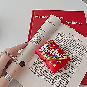 Airpod Pro 2 Case, 3D Cute Cartoon Funny Food Fashion Design Silicone Protective Skin Shell Compatible with 2022 Airpod Pro 2, 2019 Airpod Pro. (PR 2 Candy red)