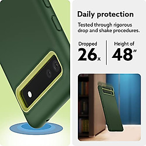 Caseology Nano Pop Silicone Case Compatible with Google Pixel 6a Case 5G (2022) - AVO Green