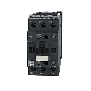 Schneider Electric DPE38U7 Easy TeSys IEC Contactor 20HP 480V 240VAC Coil | HVAC & AC Contactor, Pumps, Compressors, DIN-Rail Mount/Screw Fixing, 2HP 115V-1Ph, 5HP 230V-1Ph, 10HP 200-230V, 20HP 460V