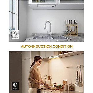 LOFTER-pro Under Cabinet Lights, LED Motion Sensor Light, USB-C Rechargeable 10 LED Closet Lights Wireless Magnetic Stick-Anywhere Night Light for Kitchen, Wardrobe, Closets, Cupboard, Stairs