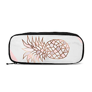 Delerain Pink Pineapple 3 Pcs Backpack Set for Kids Back to School Bookbag with Lunch Box and Pencil Case Durable Lightweight Travel for Teens Students Boys Girls