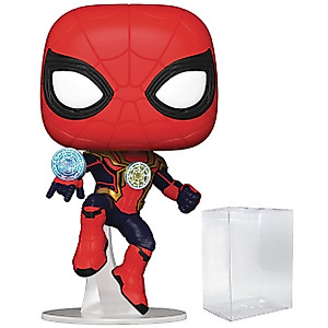 Spider-Man Marvel No Way Home in Integrated Suit Funko Pop! Vinyl Figure (Bundled with Compatible Pop Box Protector Case)
