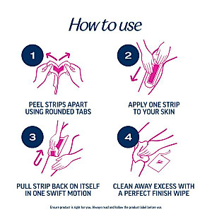 Veet Leg and Body Hair Remover Cold Wax Strips, 40 ct (Pack of 3)