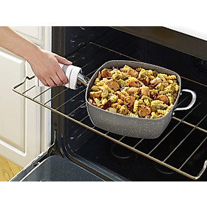 T-fal Endura Ceramic Nonstick Omelet Pan 8, 10.5 Inch, Oven Broiler Safe 500F, Cookware, Pots and Pans Grey