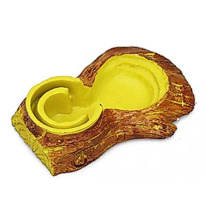 Reptile Water Feeder, Amphibians Reptile Dispenser Water Bowl Terrarium Waterfalls for Turtle Bearded Dragons Lizards Geckos