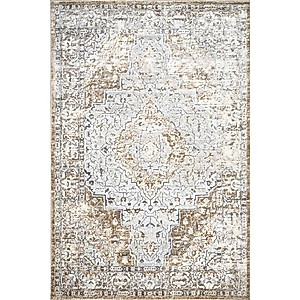 nuLOOM Vintage Medallion Thea Area Rug, 6' 7" x 9', Beige