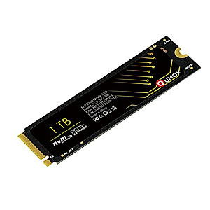 QUMOX 1TB PCIe NVMe M.2 Internal Solid State Drive SSD - Ultra-Fast Read Speed 2000MB/s, Write Speed 1600MB/s