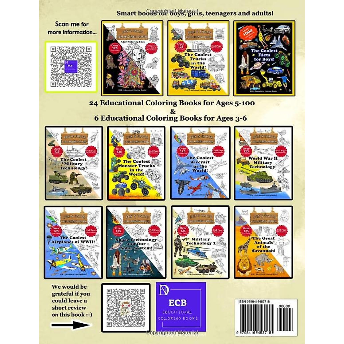 The Coolest Jet Fighters!: Fun & Facts Coloring Book - Full page original illustrations and over 125 cool facts! (We Can Color! – Fun & Facts Educational Coloring Books)