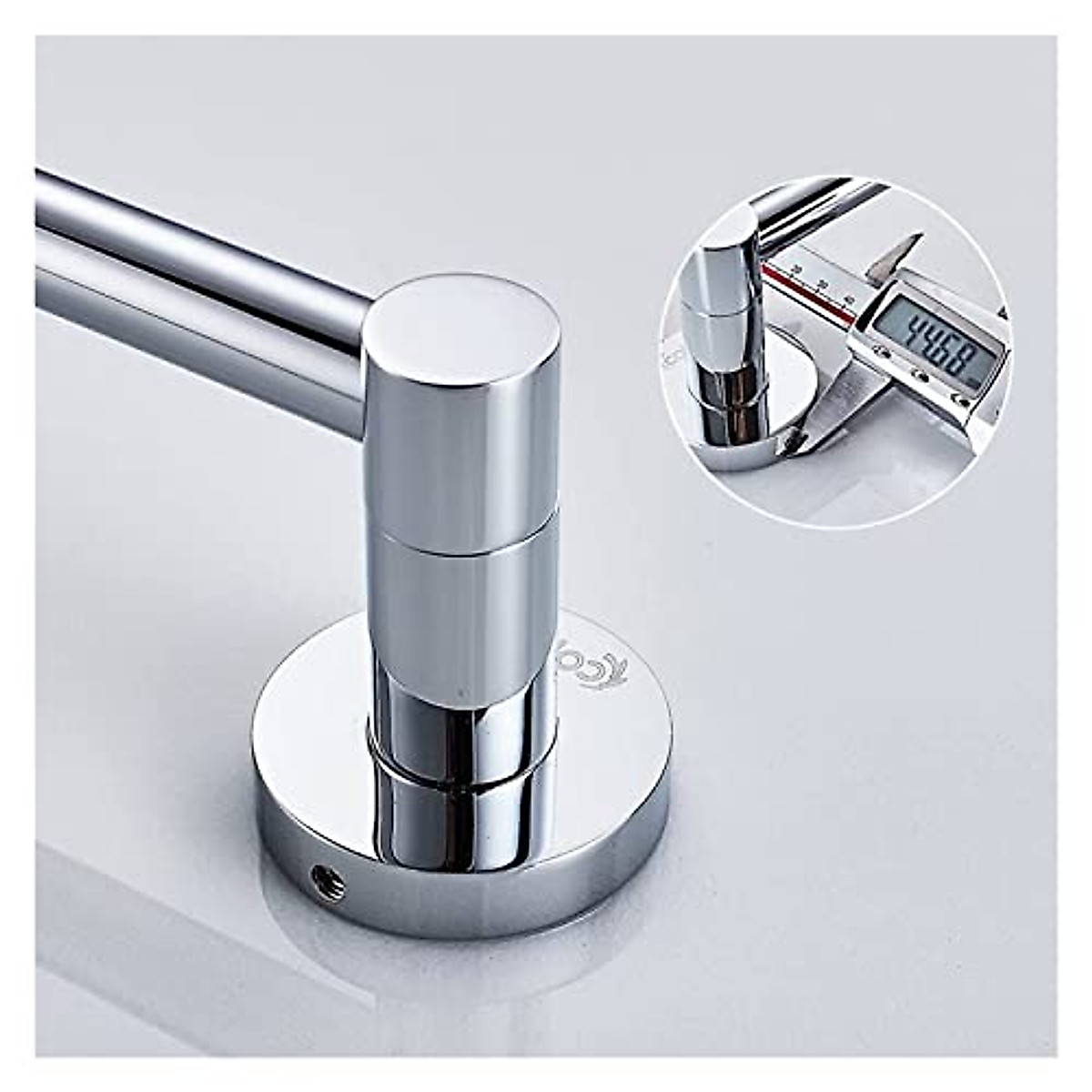 Towel BAR Rack Towel Shelfs,Bathroom Brass Towel Bar/Polished Chrome Mirror Surface/Bathroom Kitchen Towel Rack/Wall Hanging/Single Rod/Multi Size Optional/40Cm (Size : 80Cm)