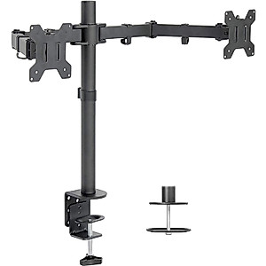 Samsung SE200 Series S24E200BL 23.6 Inch 1080p FHD LED-Backlit LCD Business 2-Pack Monitor Bundle with VGA, DVI, and Desk Mount Clamp Dual Monitor Stand