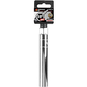 Performance Tool W38162 3/8-Inch Drive 5/8-Inch Extra Long Spark Plug Socket