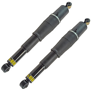 TRQ Air Ride Suspension Compressor with Dryer & Rear Shock Absorber 3 Piece Kit Set for 2007-2014 Cadillac Escalade / 2007-2014 Chevy Suburban/Tahoe/Avalanche/GMC Yukon New