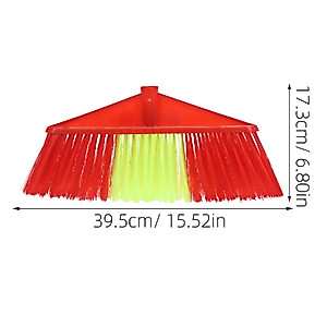 Luxshiny Plastic Broom Broomstick House Broom Hand Broom Air Broom Pet Broom for Carpet Broom and Dust Pan Outside Broom Kitchen Broom Pet Hair Removal Tool Push Broom Outdoor Nylon