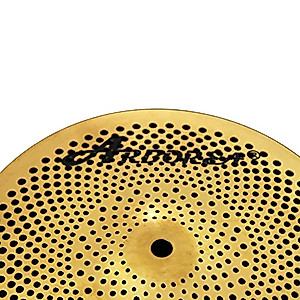 Low Volume Cymbal Pack 14'Hi-hat+16"Crash+18'Crash+20"Ride 5 Pieces Silver and Golden 10" Splash Cymbal